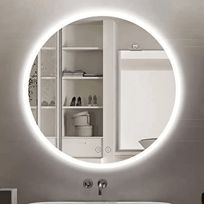 LED Mirror With Touch Sensor Front & Back both Round
